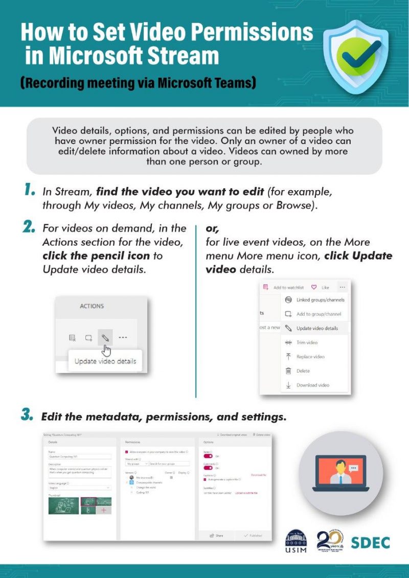 USIM E-Learning – SDEC | ICT@USIM